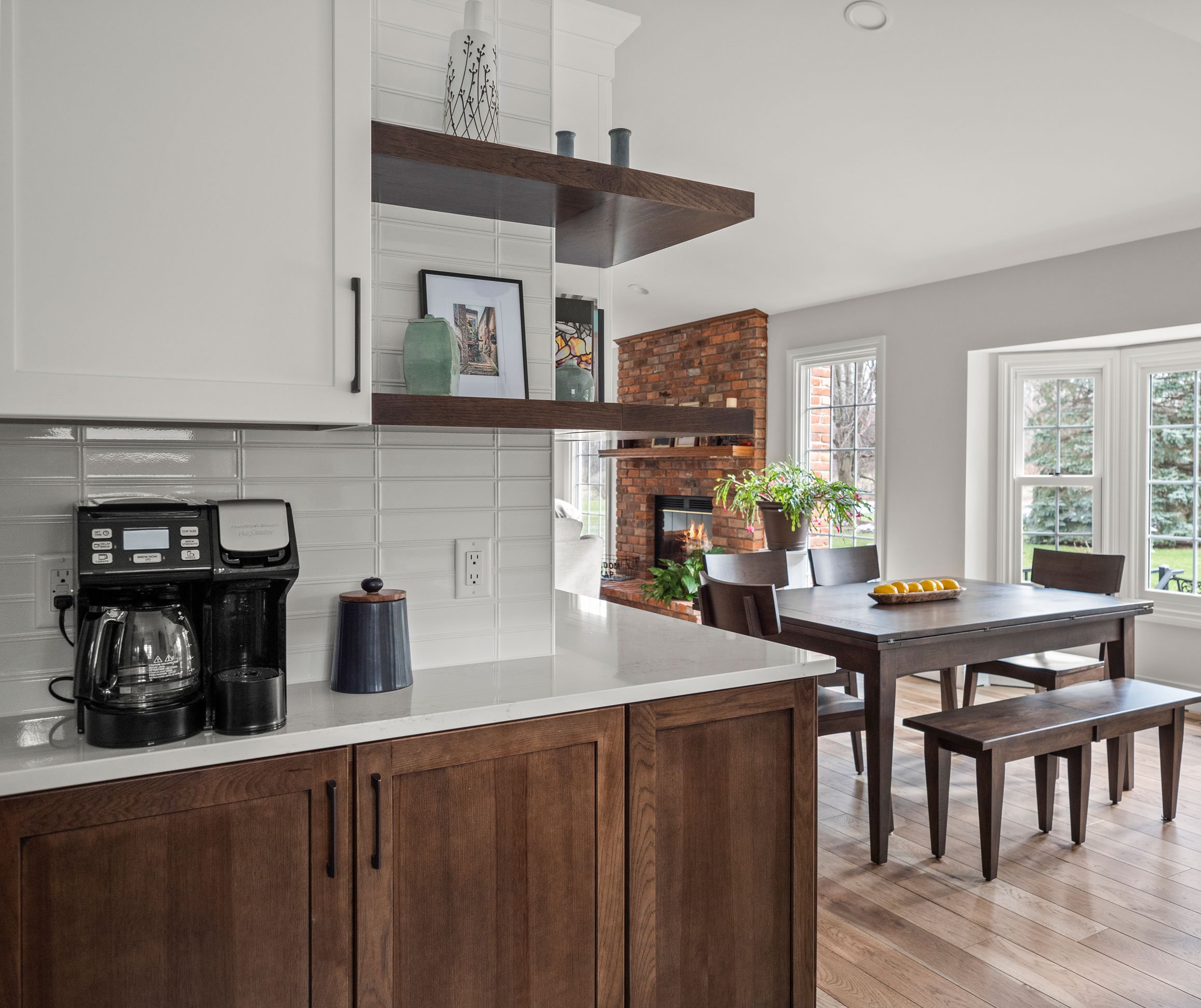 Mid Century Modern Meets Transitional Style to create an Entertainer's ...