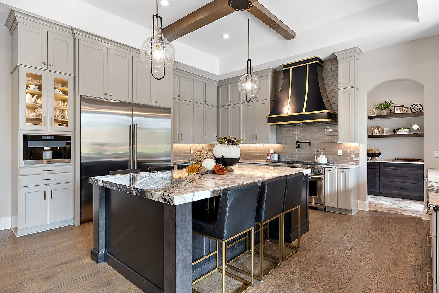 New Home Features Timeless and Functional Kitchen and Transitional ...