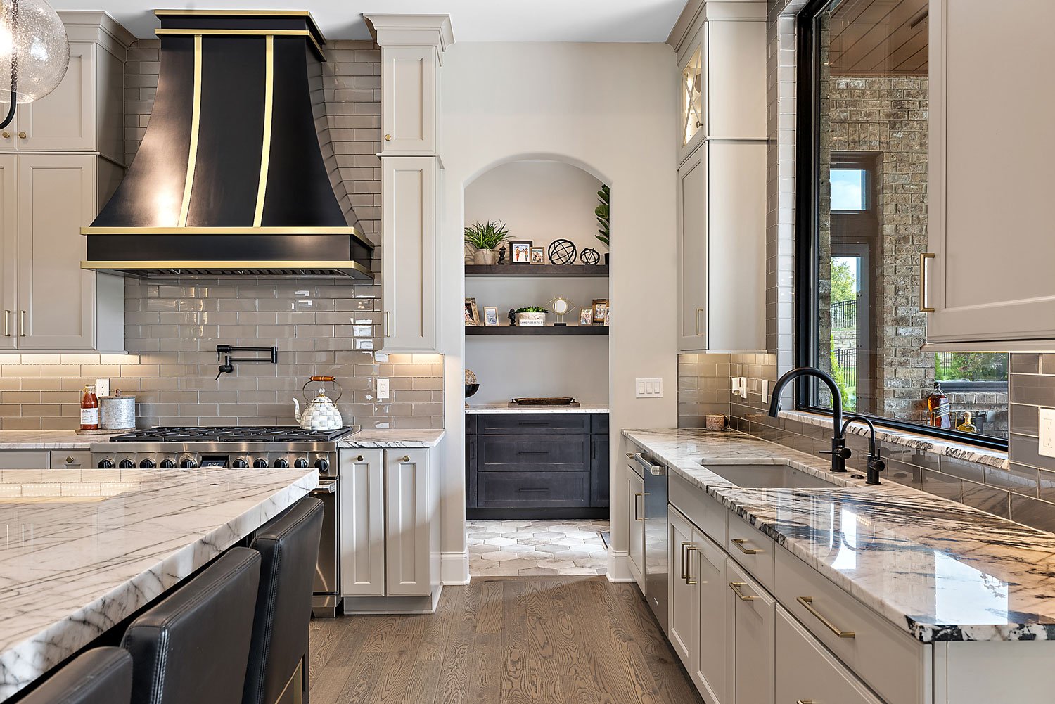 New Home Features Timeless and Functional Kitchen and Transitional ...